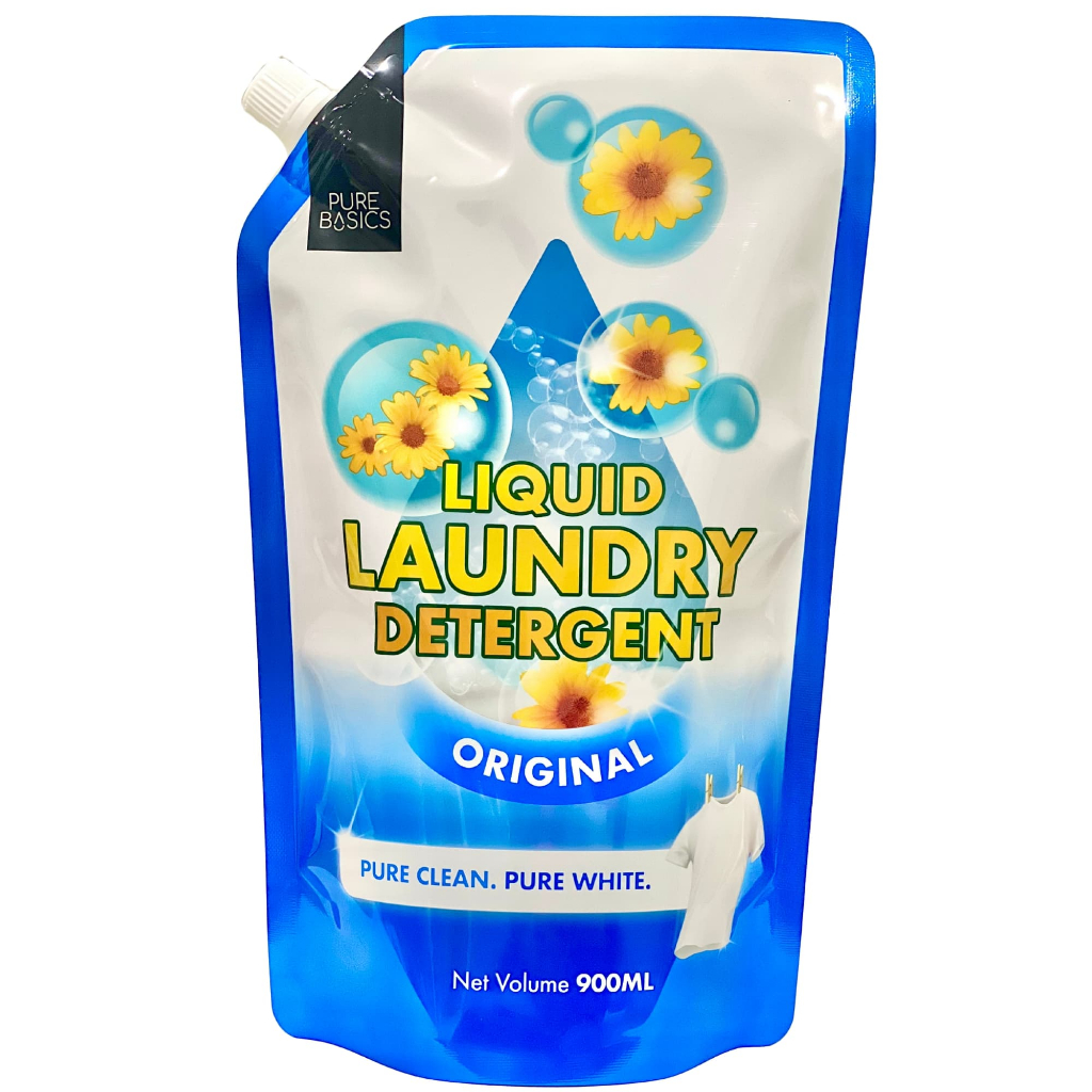 Pure Basics Liquid Detergent Original 900ML Refill | Shopee Philippines