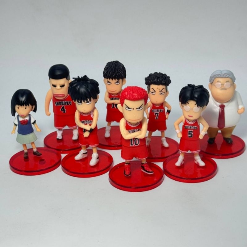 Slam Dunk Set of 8 Anime Chibi Figurines | Shopee Philippines