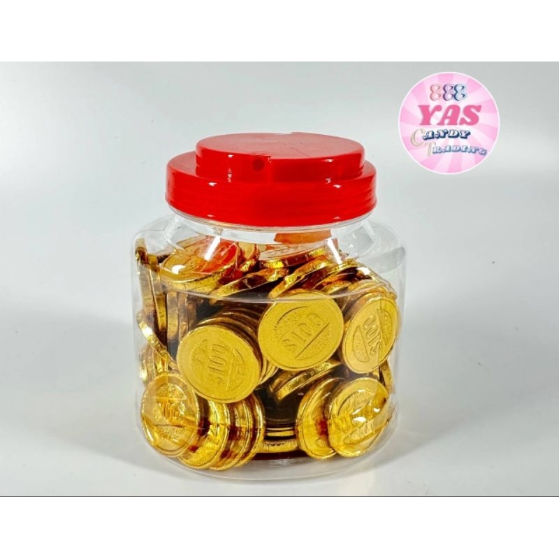 100pcs GOLD TREASURE CHOCOLATE CANDY/ loot bag fillers / paninda ...