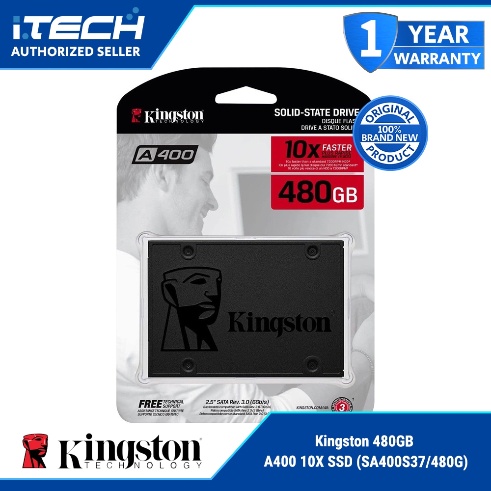 Kingston 480GB A400 10X SSD(SA400S37/480G) | Shopee Philippines