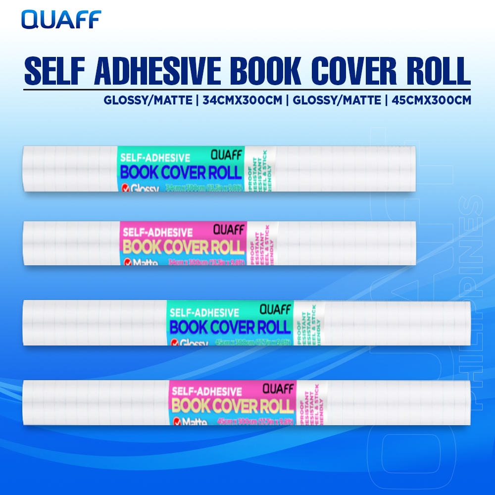 Quaff Self Adhesive Book Cover Matte / Glossy 300cm Long 1 Roll ...