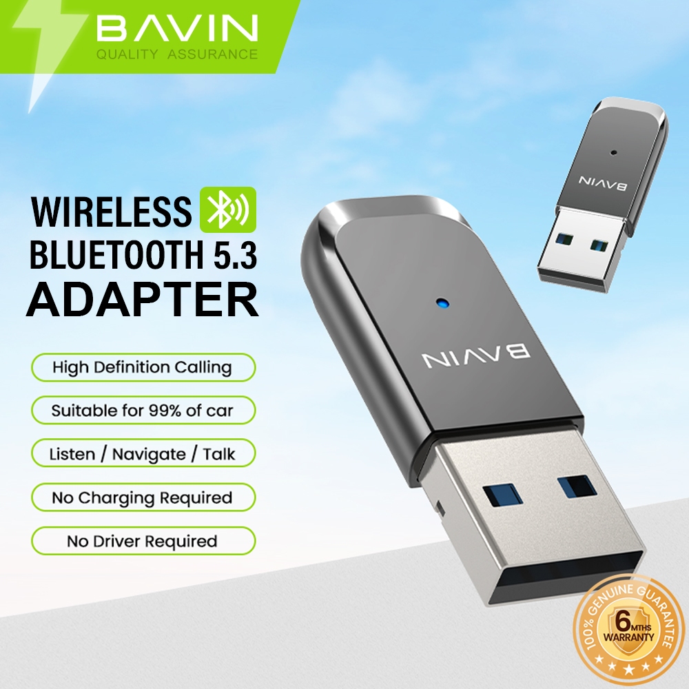 BAVIN 09 Bluetooth Receiver 5.3v Dongle Adapter 20m For Audio Devices ...