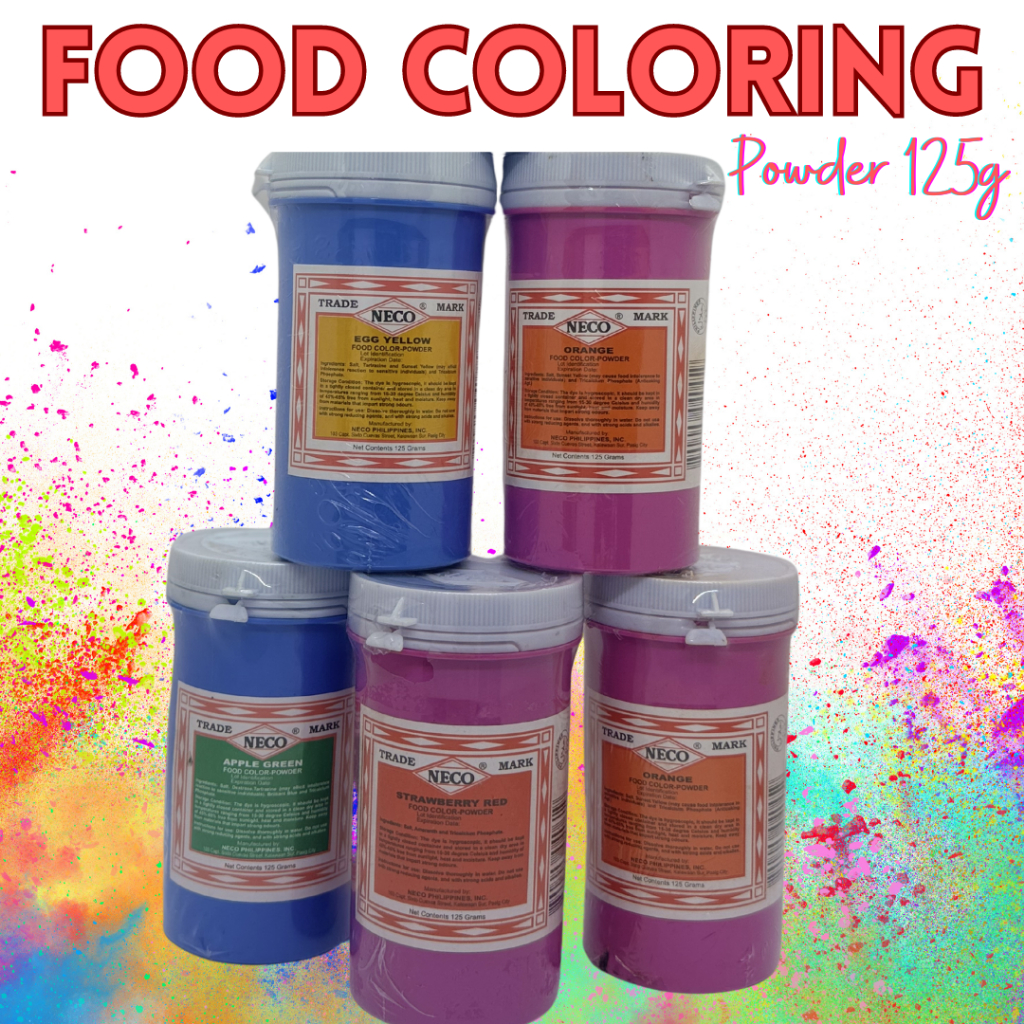 Food Coloring Powder 125g NECO | Shopee Philippines