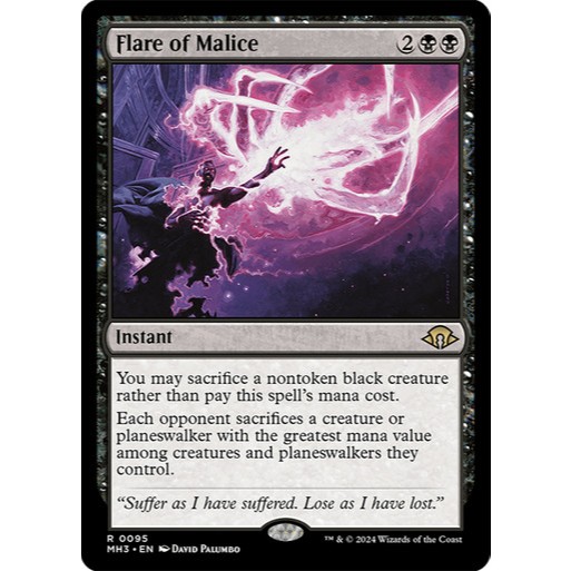 Flare of Malice Rare Modern Horizon 3 MH3 Magic the Gathering TCG ...