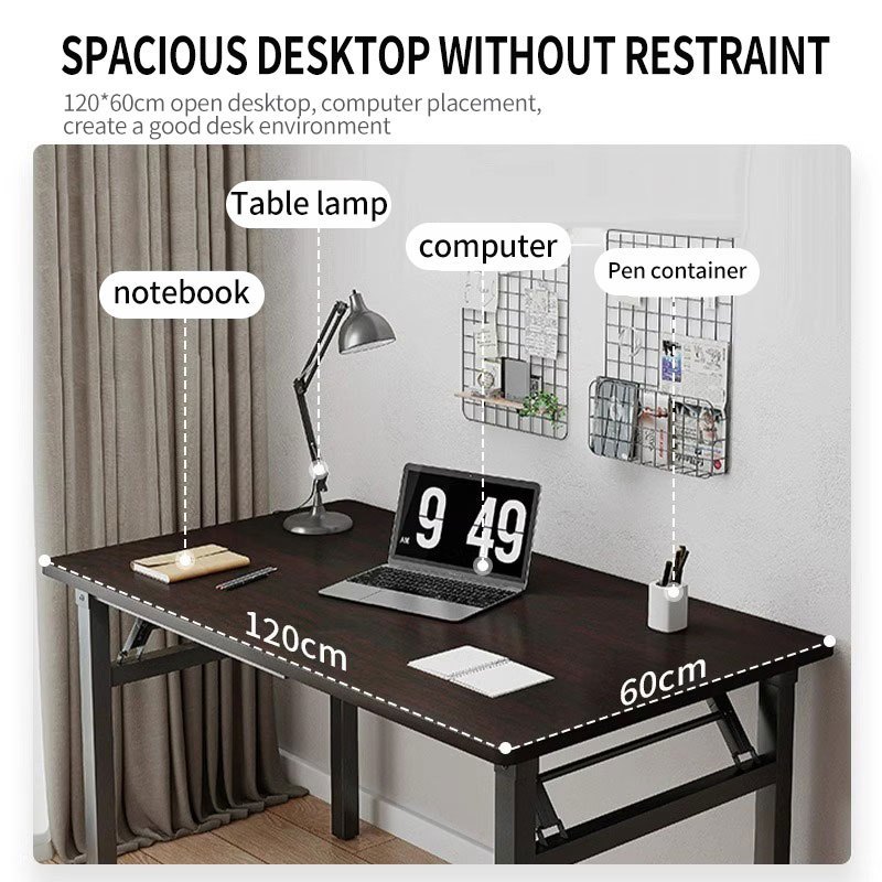 Evora Foldable Table Desk Multipurpose Dining/Computer Study Table ...