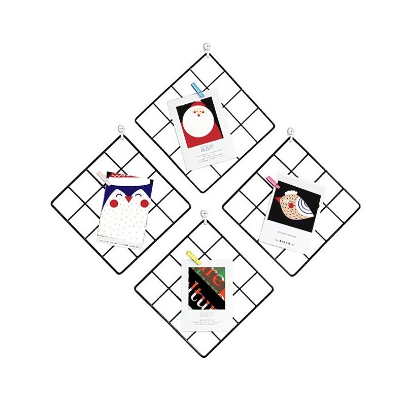 DIY Wire Wall Grid Mesh Decor Photo Panel Frame Art Frame Nordic ...