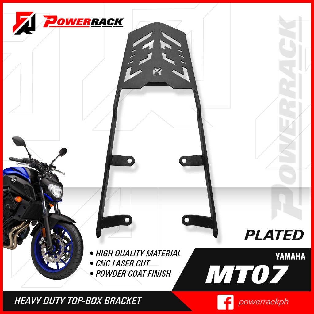 Top box bracket for Yamaha Mt07 / Laser Cut / Powder coated / Heavy ...