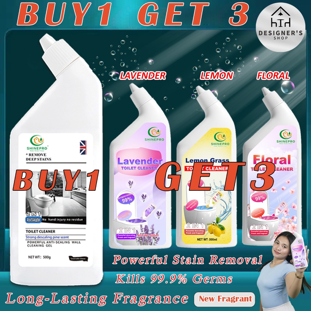 Shinepro Buy 1 Unscented Get 3 ( Floral . Lemon. Lavender) 500G Cleaning Urine, Scale, Rust ...