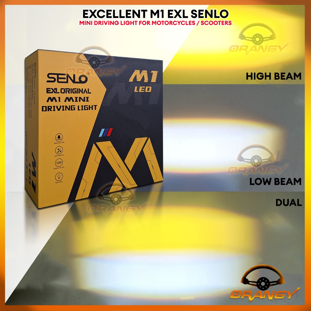 SENLO M1 / M1-A+ Plus Mini Driving Light YELLOW WHITE MDL for ...