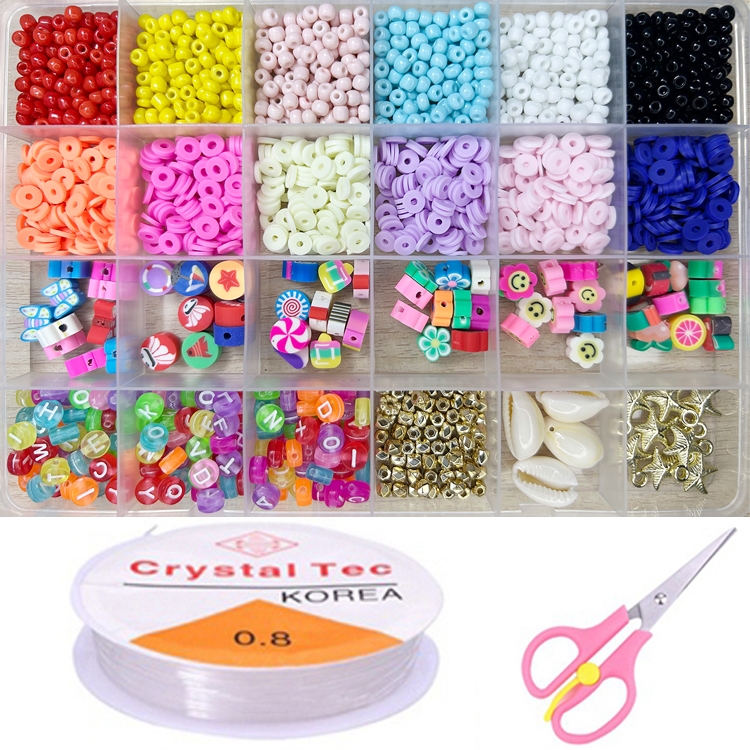 5000Pcs Beads Kit for DIY Name Bracelets DIY Bracelet Making Set ...