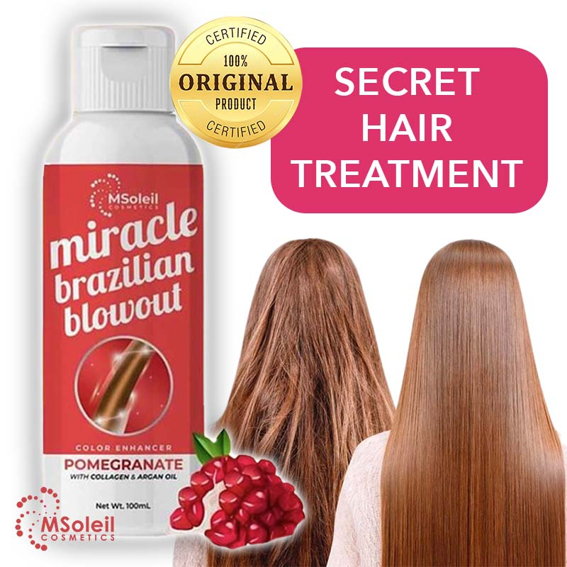 MSOLEIL Miracle Brazilian Blowout Pomegranate with Collagen and Argan ...