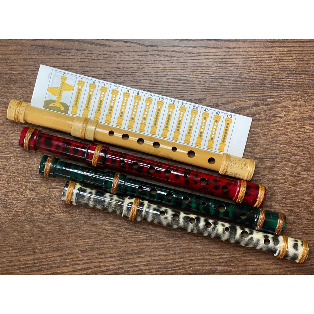 Kingflute Bamboo flute Key of C colored | Shopee Philippines