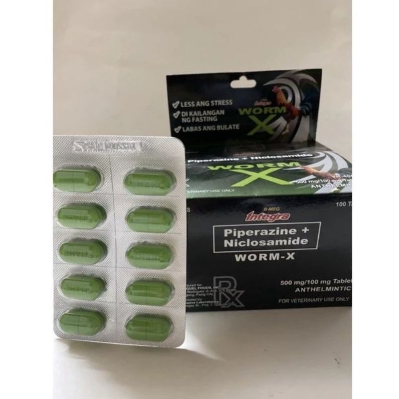 WORM-X capsule, dewormer 10's/isang banig INTEGRA | Shopee Philippines