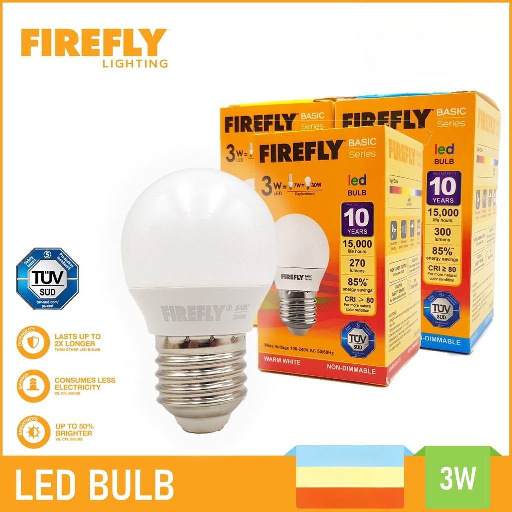 FIREFLY LED BULB - 100% energy saving (3watts up to 25 watts) | Shopee ...