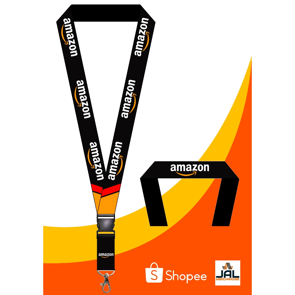 AMAZON ID lanyard ID Lace Lanyard ID Sling | Shopee Philippines