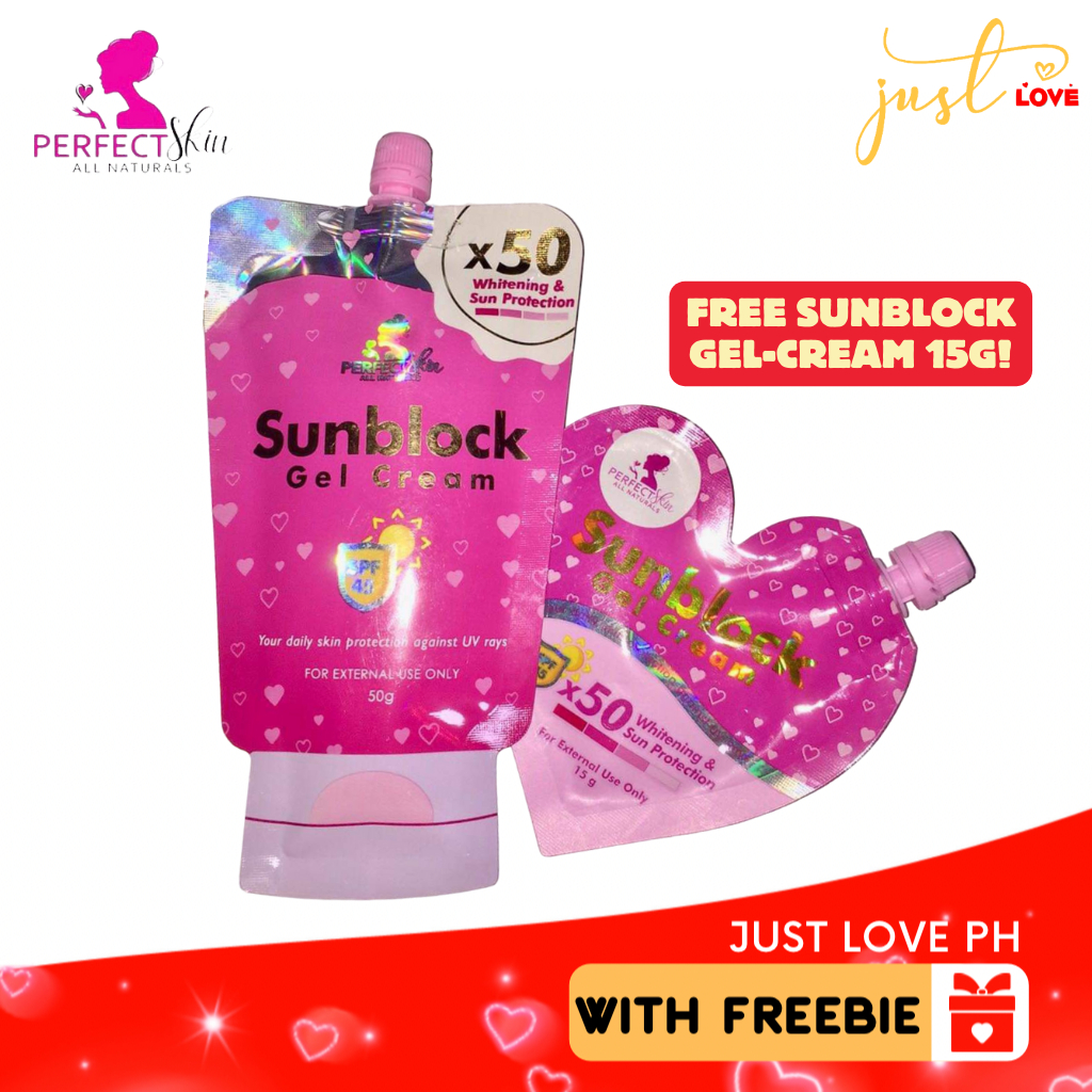 Perfect Skin Sunblock Gel Cream SPF 45 50g | Shopee Philippines