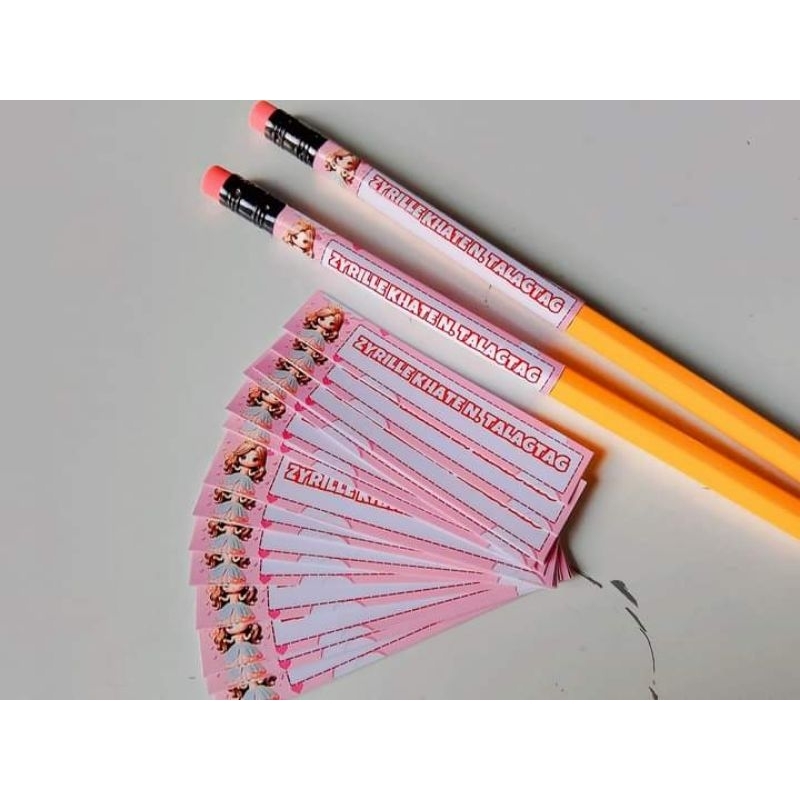 PEN/PENCIL NAME LABEL STICKER(BOY)28PCS | Shopee Philippines