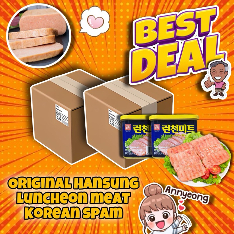 Hansung Luncheon Korean Luncheon Meat Per Box | Shopee Philippines