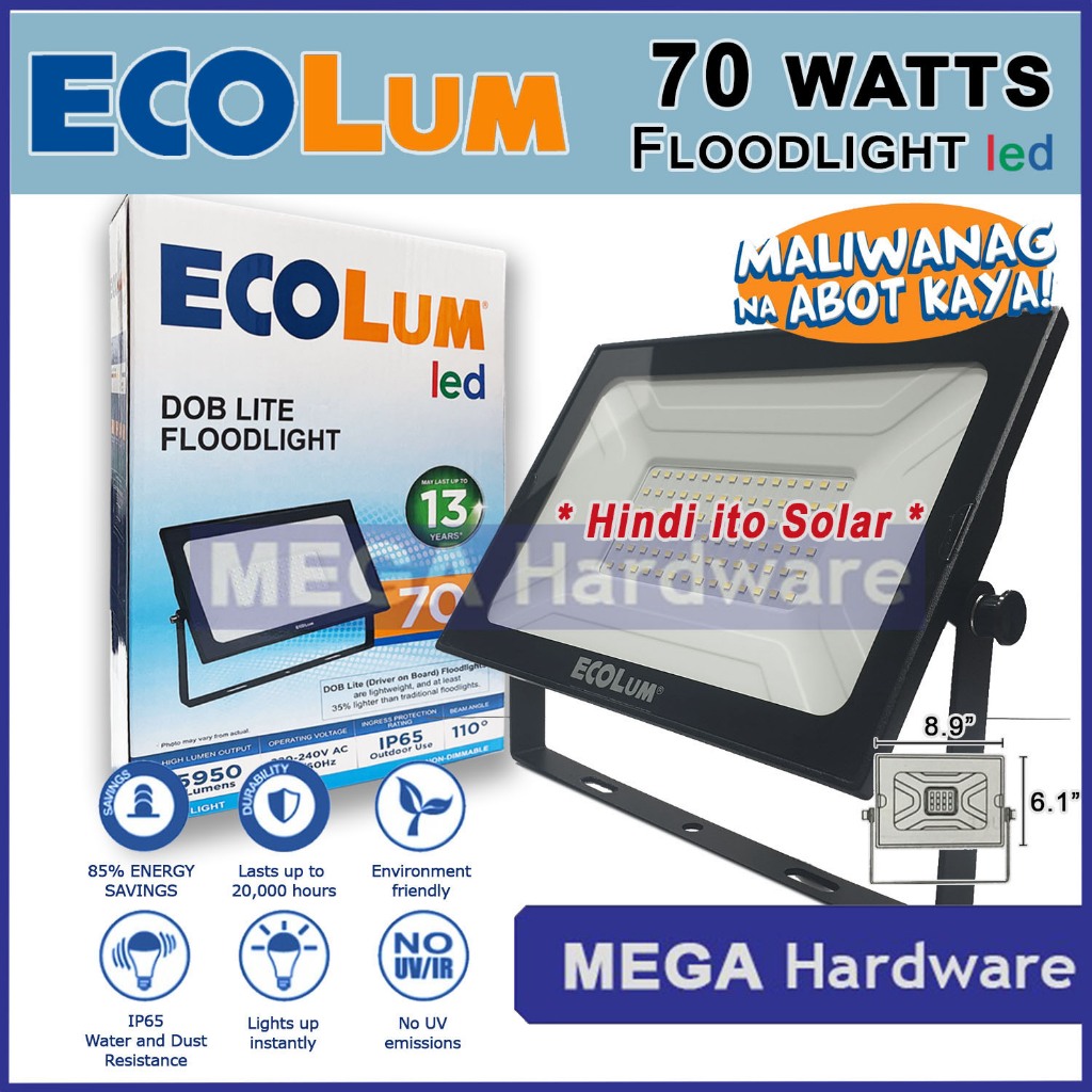 Firefly Weatherproof Terra LED Floodlight Daylight (30W, 50W, 70W, 100W) Flood light | Shopee ...