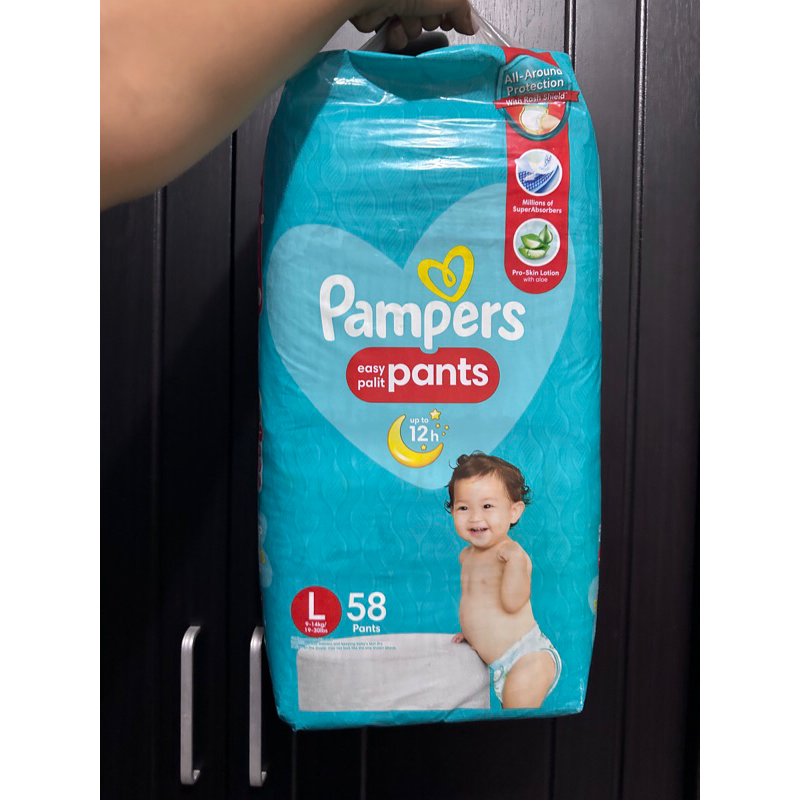 Original Pampers Large Pack 58’s | Shopee Philippines