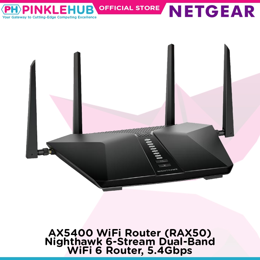 NETGEAR AX5400 WiFi Router (RAX50) Nighthawk 6-Stream Dual-Band WiFi 6 ...