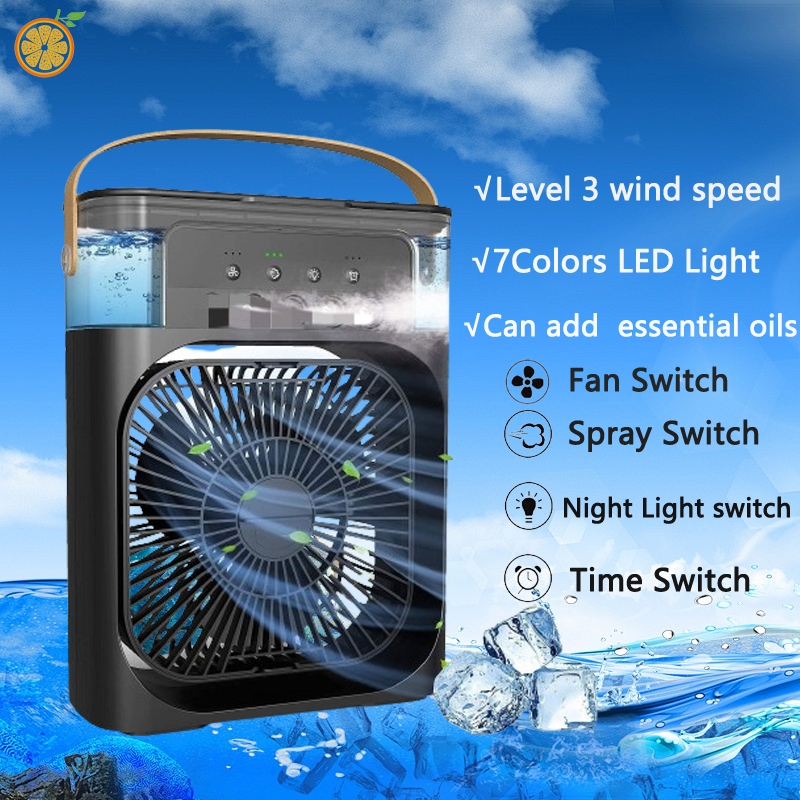 Air cooler, Mini Fan air conditioner, 4 in 1 USB Small fan, Portable ...