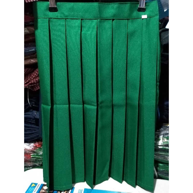 school uniform/palda emerald green | Shopee Philippines