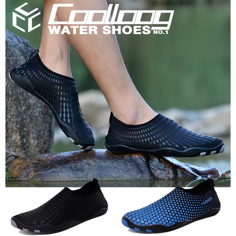 Aqua shoes Summer Unisex No-Slip Sand Prevention Rubber Beach Shoes Men ...