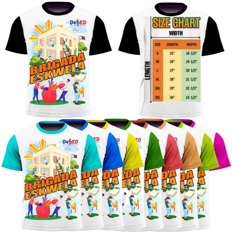 BRIGADA ESKWELA (Design #3)Sublimation Regular T-shirts | Shopee ...