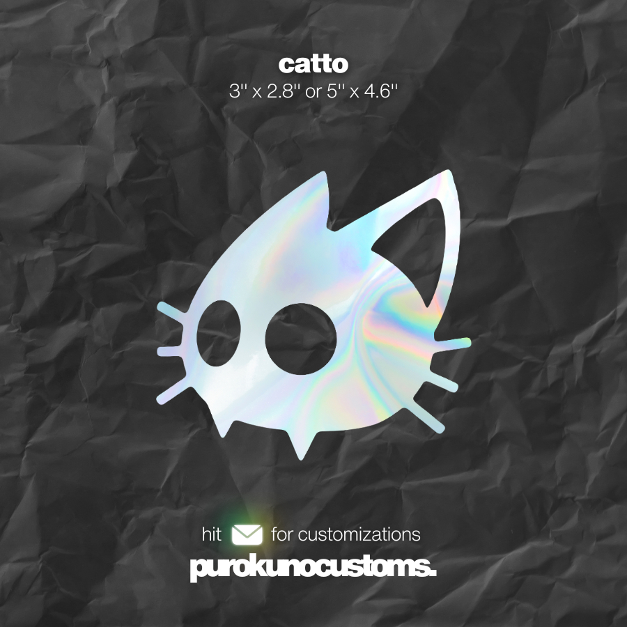 CATTO CAR & MOTORCYLE RANDOM VINYL DECAL STICKER SERIES - UNLEASH YOUR ...