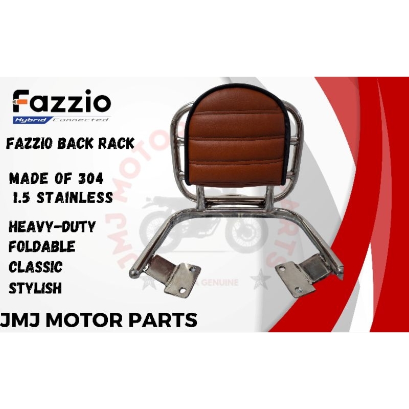 Fazzio Back Rack With Back Rest 304 Stainless 1.5 thick Complete ...