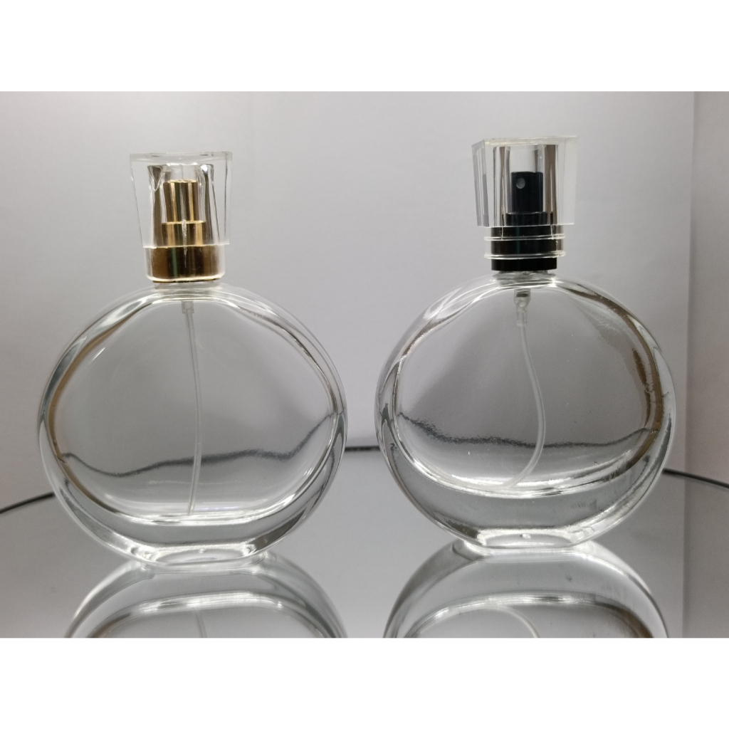 C. Round Perfume Bottle Aluminum Mist Spray (Empty) 50ml 50's Half Box ...