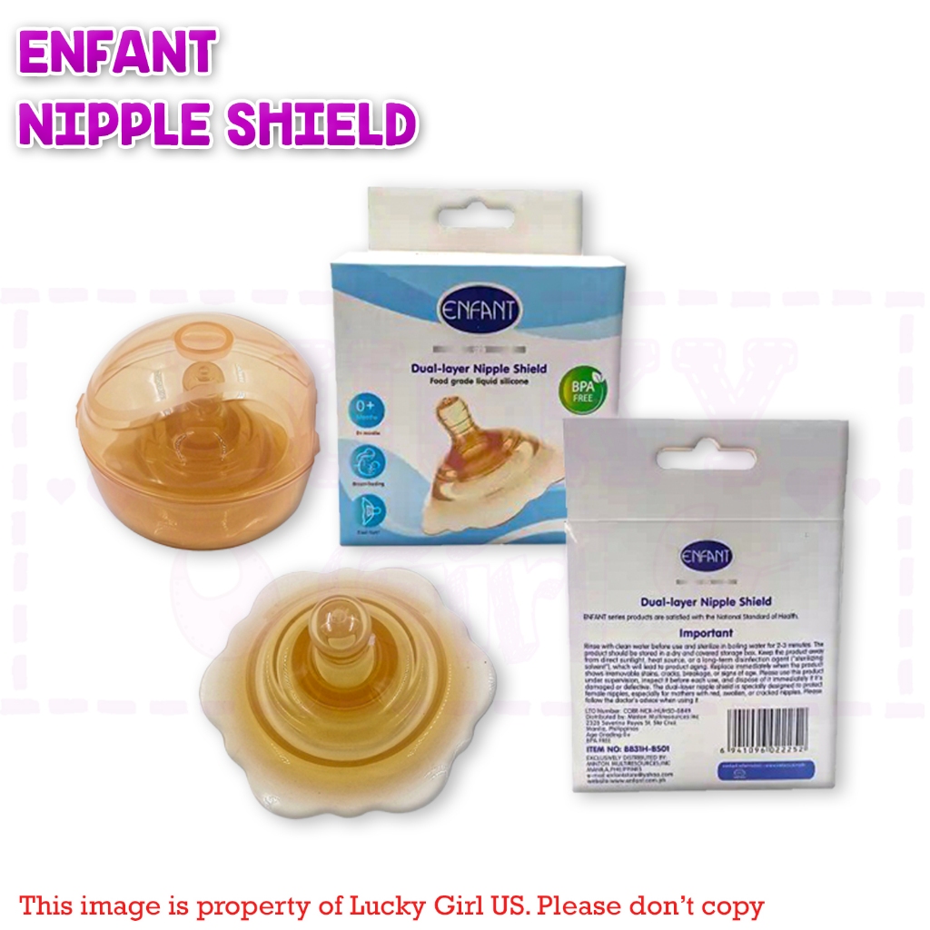 Enfant Premium Dual-layer Nipple Shield with Carry Case | Shopee ...