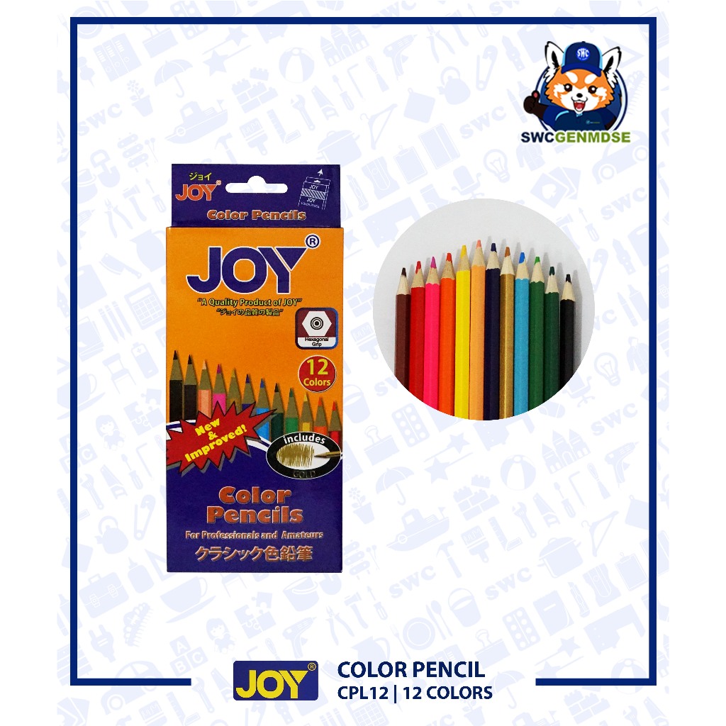 JOY Color Pencil | 12 Colors | CPL12 | Shopee Philippines