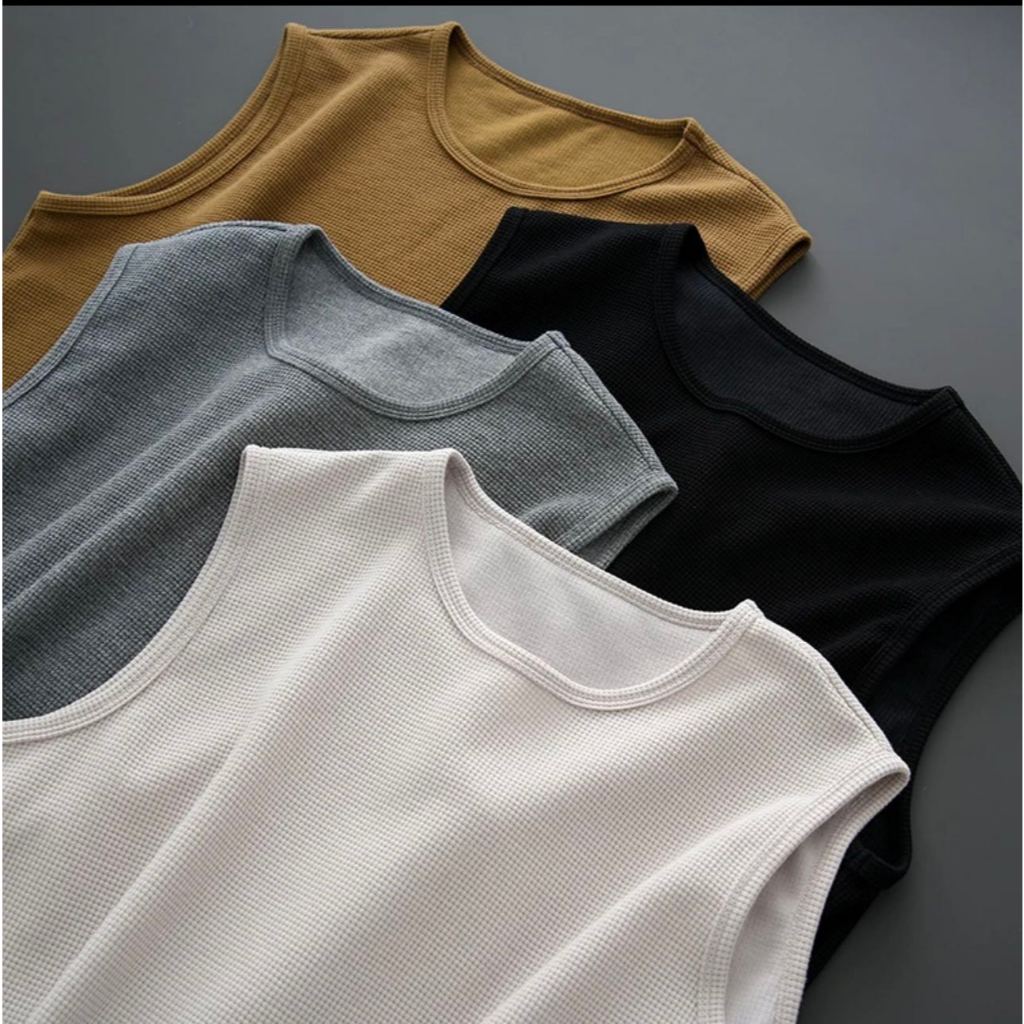 Waffle Muscle Tee Sando for Men | Shopee Philippines