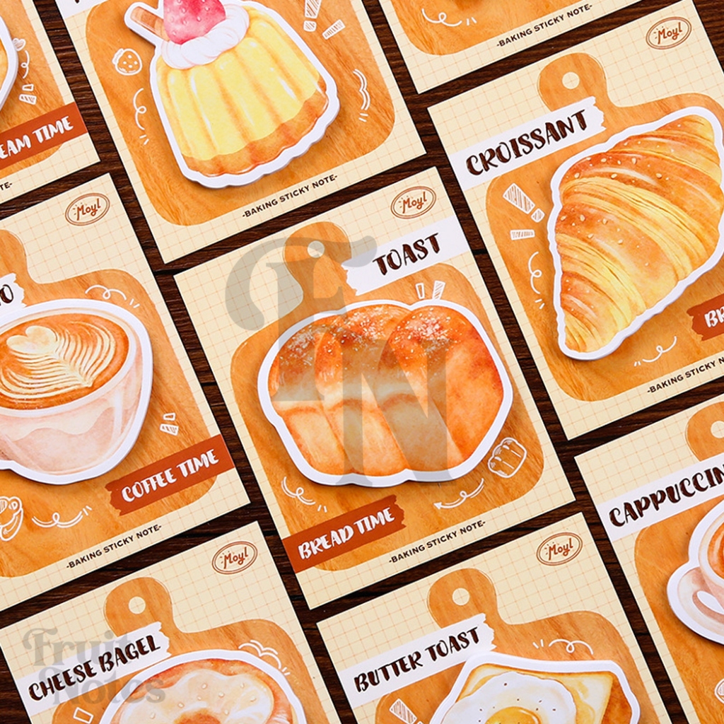 SN414 30 sheets Pastry Bread Theme Sticky Notes | Shopee Philippines