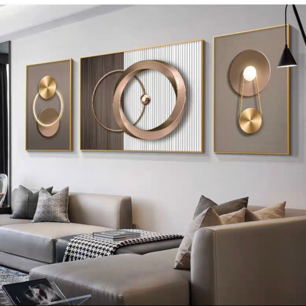 Aesthetic Home Decor Painting 3Pcs abstract frame wall decor Living ...