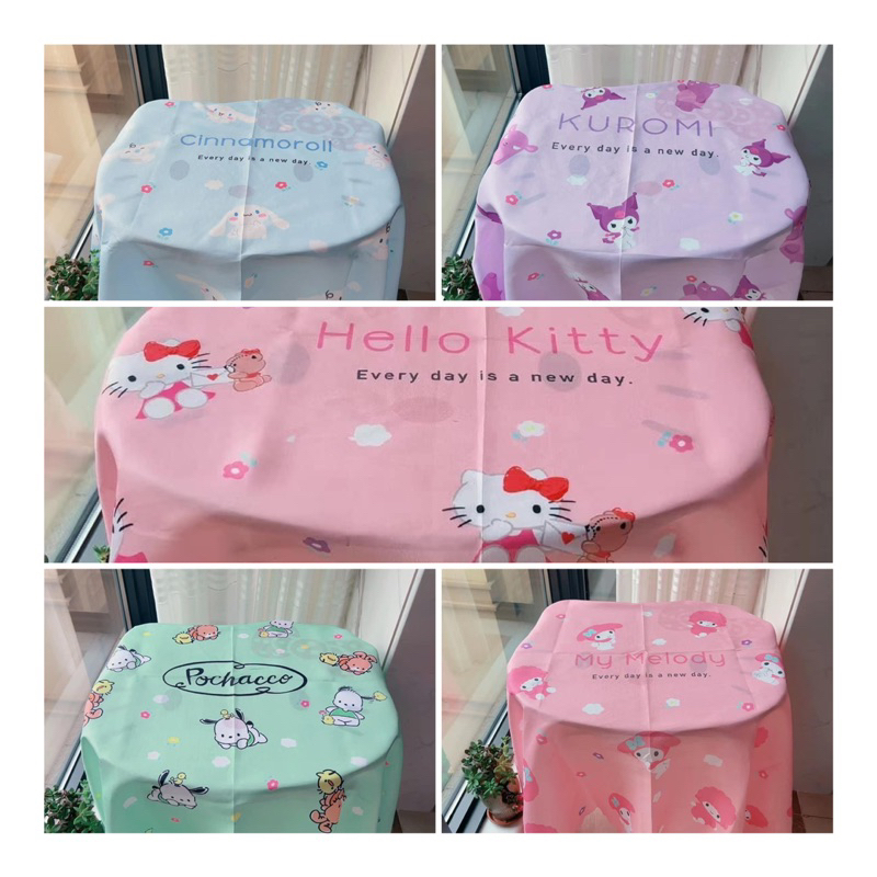 Sanrio Character Table Cloth Cover Available in: Kuromi/Cinnamoroll ...