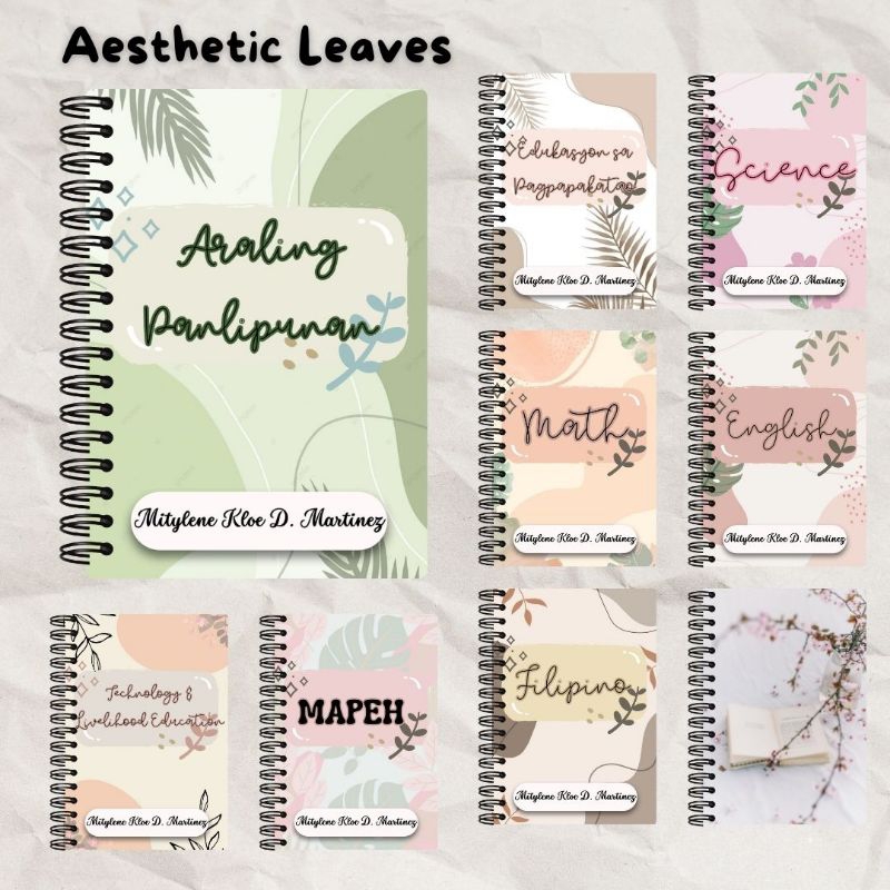 PERSONALIZED NOTEBOOK with NAME & SUBJECTS | Shopee Philippines