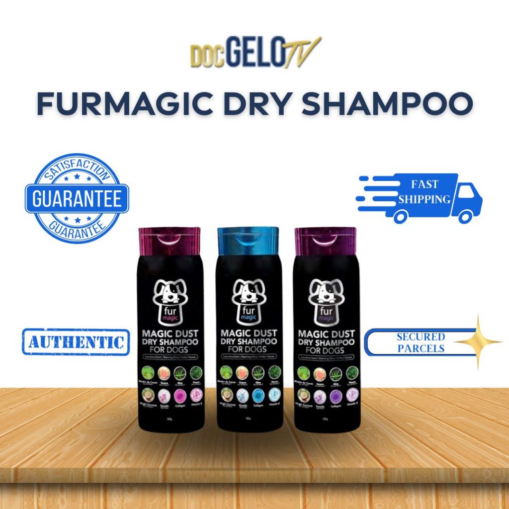 FurMagic Magic Dust Dry Shampoo for Dogs with Madre De Cacao 125ml ...