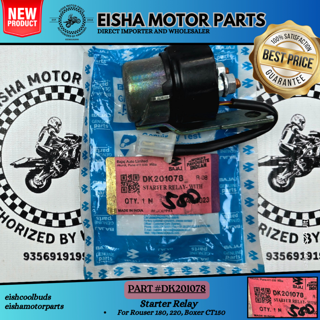 STARTER RELAY Rouser 180 220 Boxer CT150 CT125 Genuine DK201078 ...