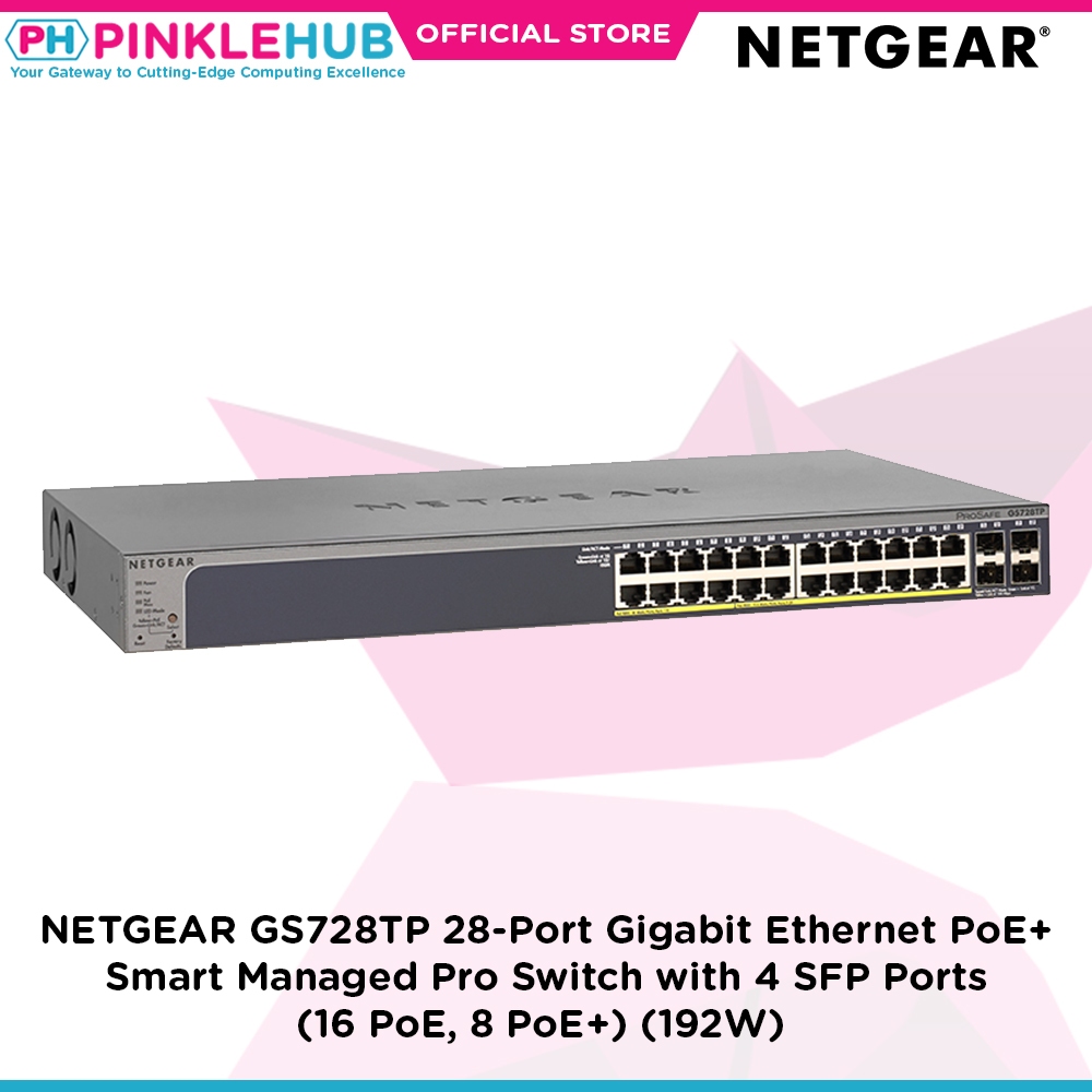 NETGEAR 28PT GE POE+ SMART SWITCH, 384W (GS728TPP-200EUS) | Shopee ...