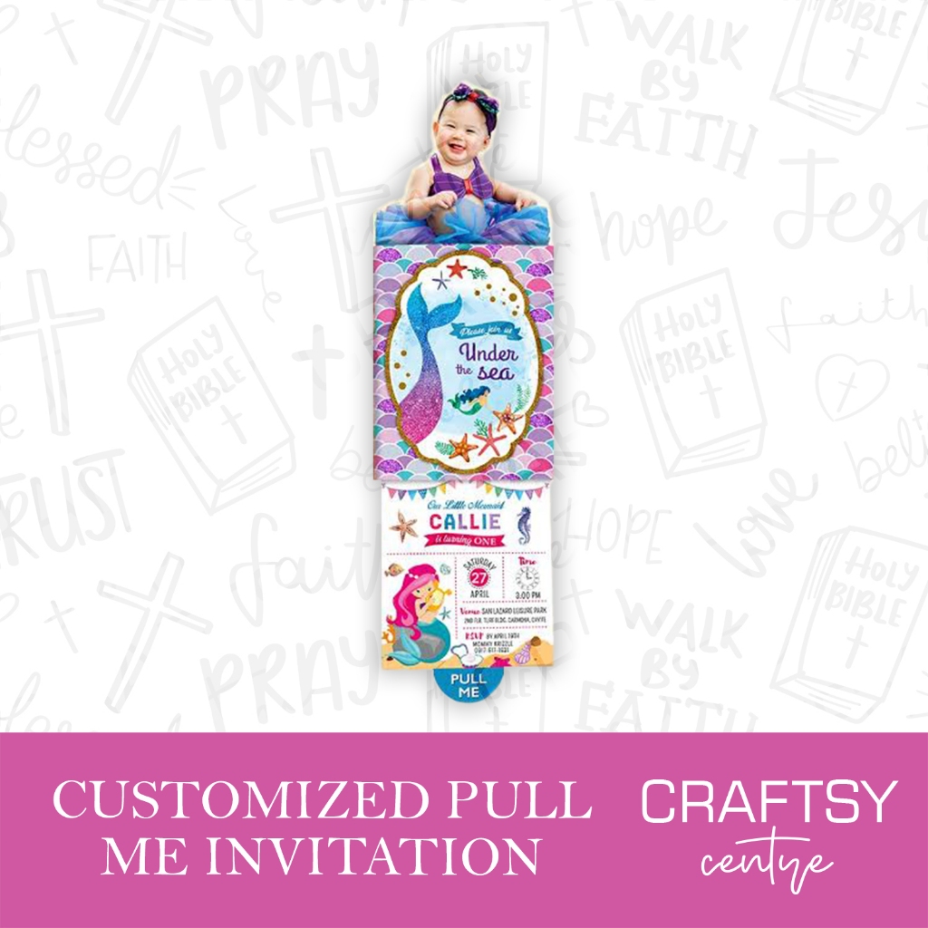 Customized Pull Me Invitation | Craftsy Centre | Shopee Philippines