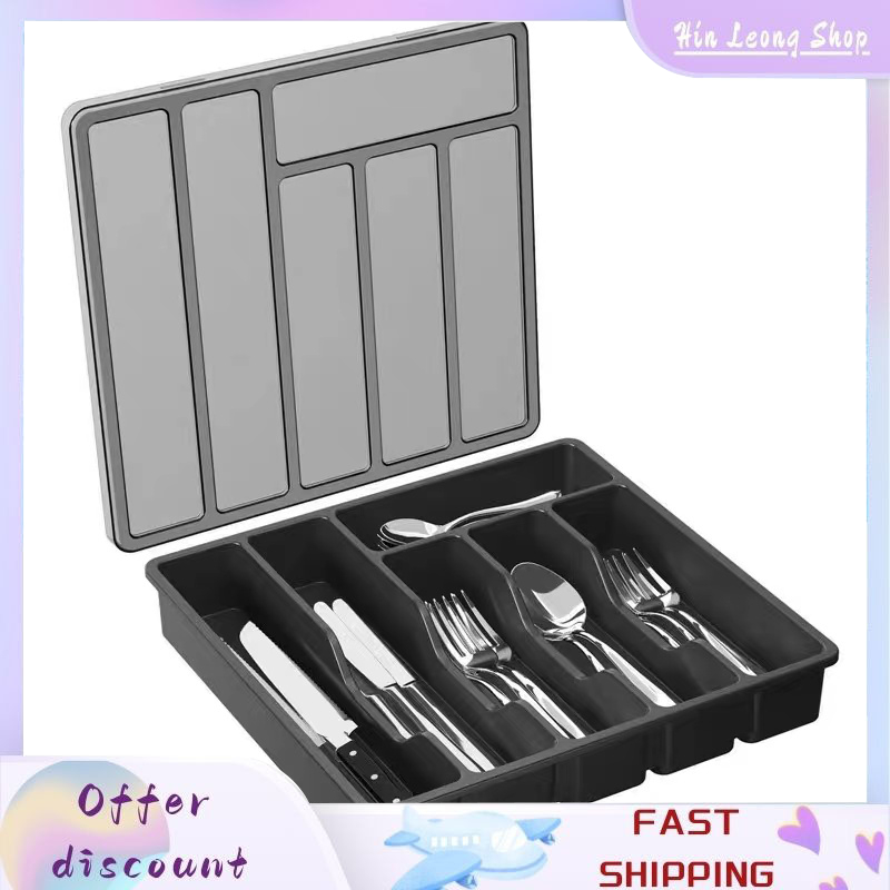 Cutlery organizing divider drawer box Kitchen storage knife, fork ...