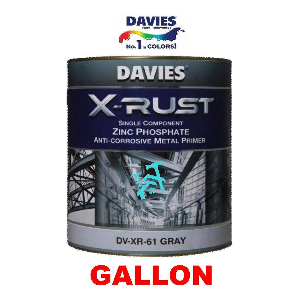 DAVIES X-RUST X RUST ANTI CORROSIVE METAL PRIMER GALLON SIZE | Shopee ...