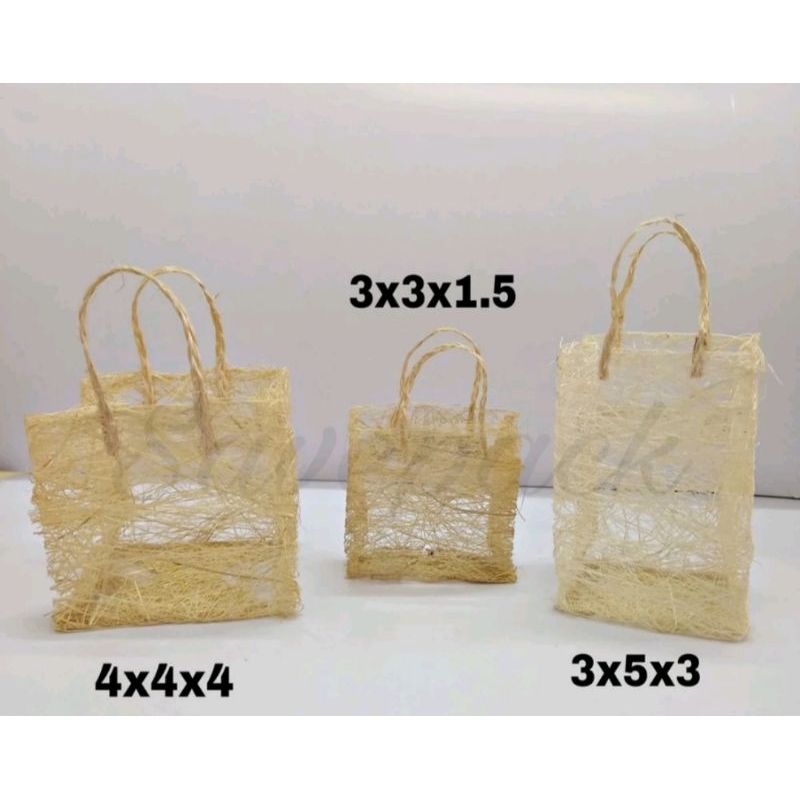 Sinamay native scranch bag( 4×4×4) Abaca bag souvenirs and giveaways ...