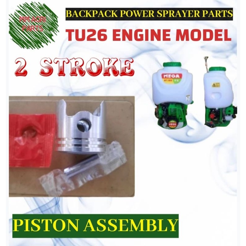 PISTON ASSY TU26 2 STROKE ENGINE GRASS CUTTER BACKPACK POWER SPRAYER ...