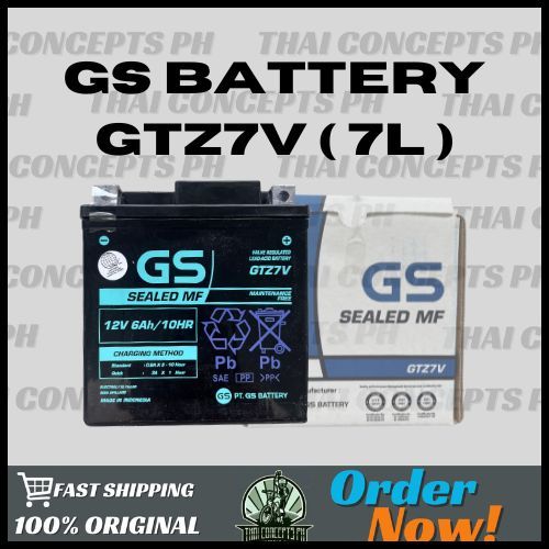 GS BATTERY GTZ7V MAINTENANCE FREE for nmax v1 / aerox v1 | Shopee ...