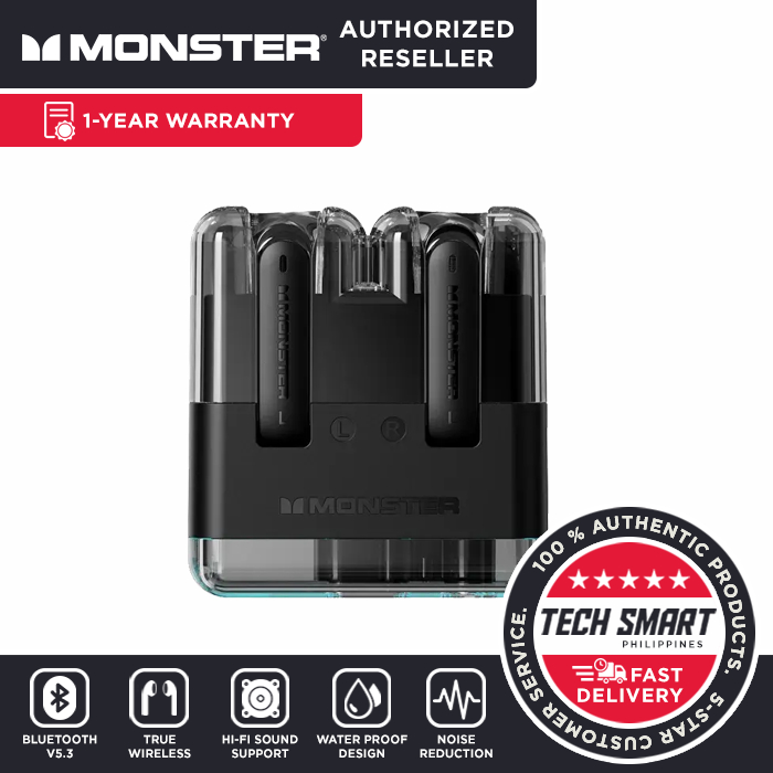 Monster XKT12 Gaming Earphones Bluetooth 5.3 TWS Wireless Headset HIFI ...