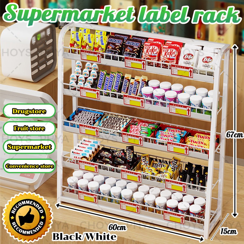 5 layers Supermarket label rack,Cash register display rack,Convenience ...